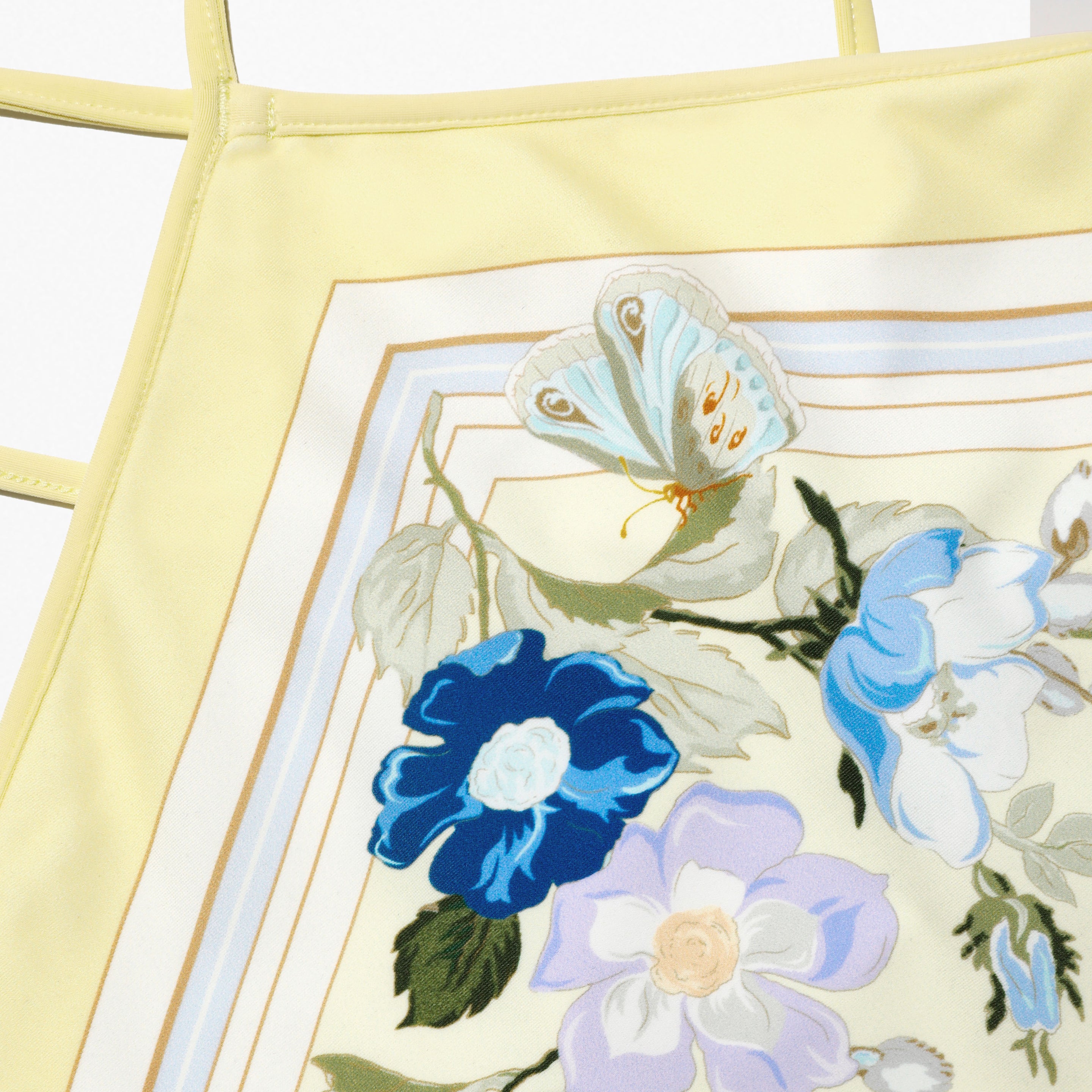 Yellow Floral Swimsuit – self-portrait