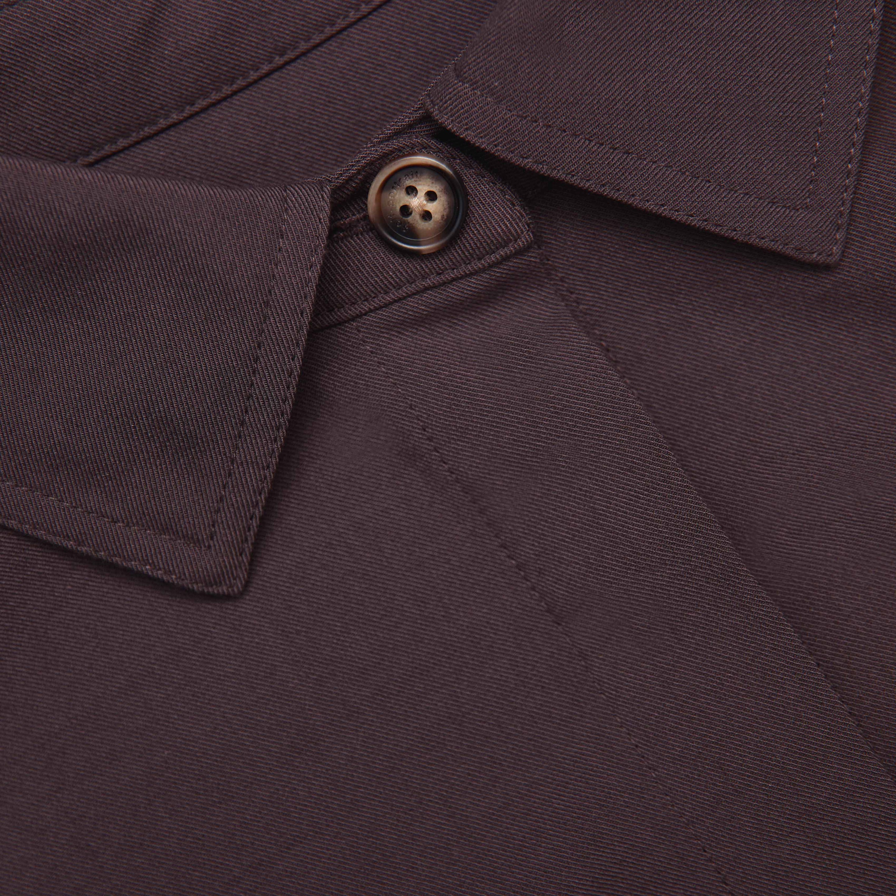 Brown Twill Jumpsuit – self-portrait