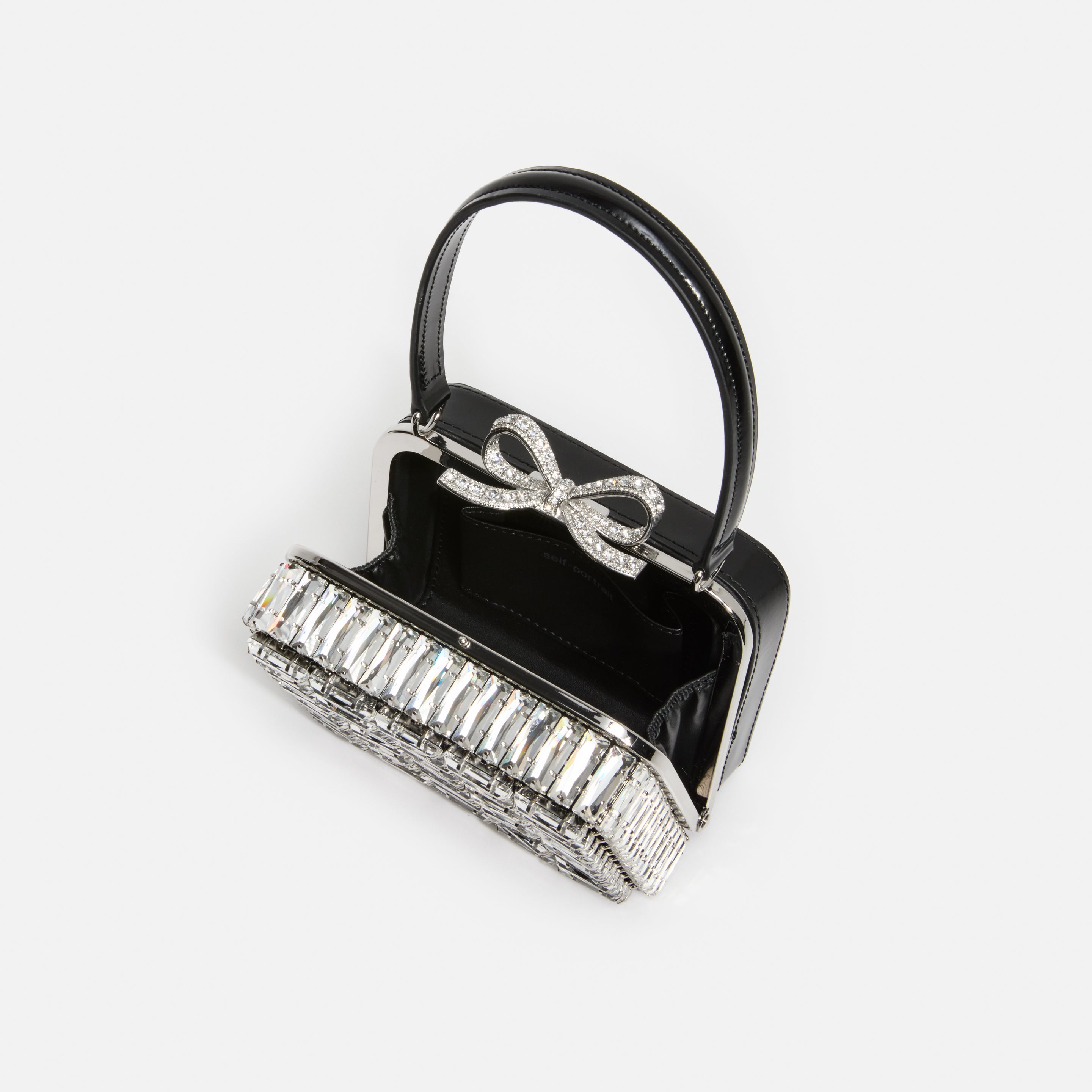 Silver Crystal Micro Bag – self-portrait