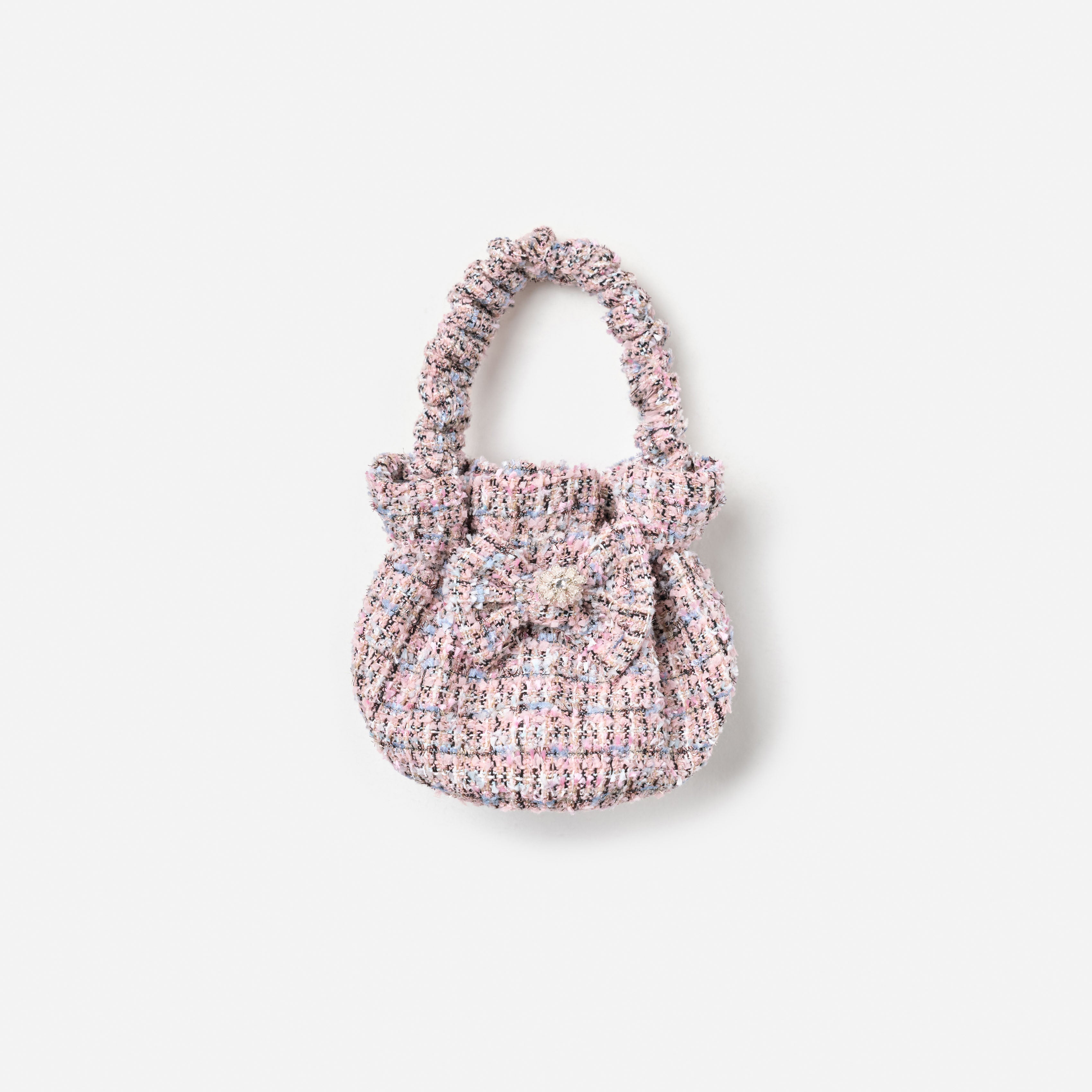 Pink Boucle Bag – self-portrait