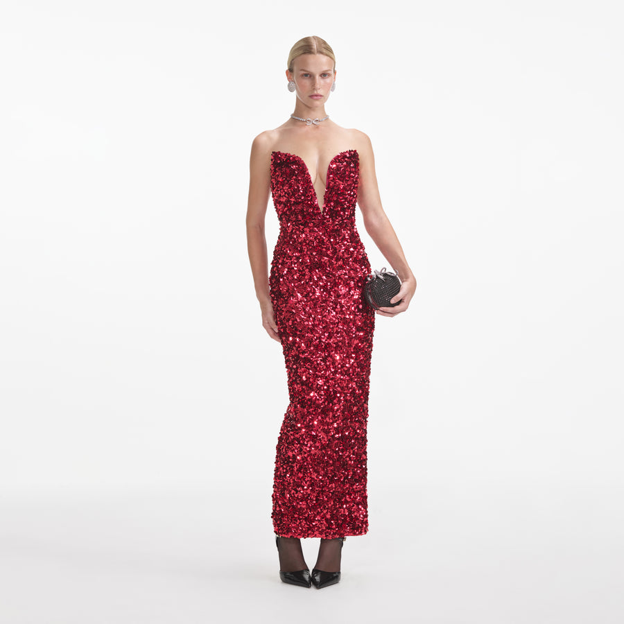 Sequin and Rhinestones Dresses For Women – self-portrait