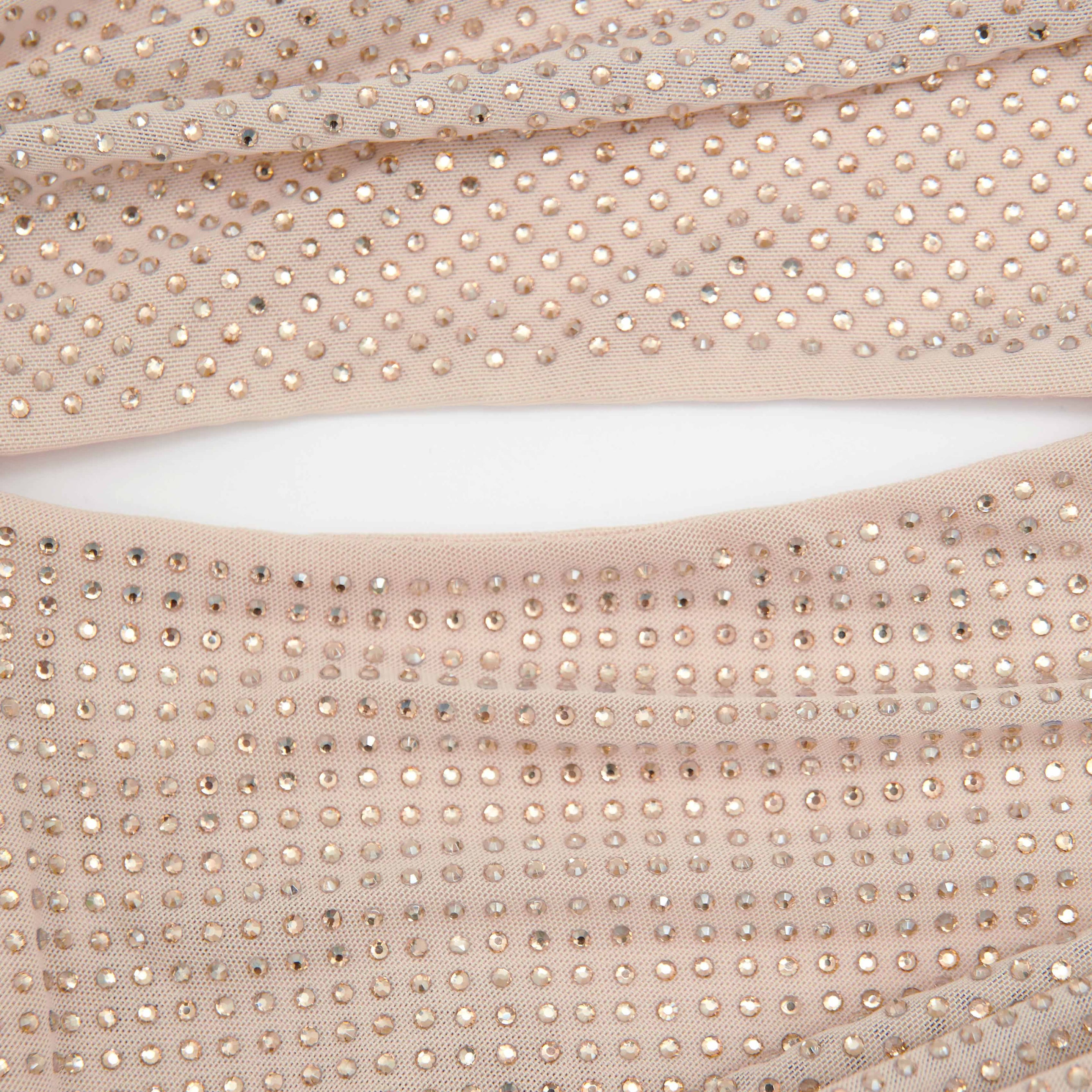 Gold Rhinestone Mesh Cut Out Maxi Dress – self-portrait