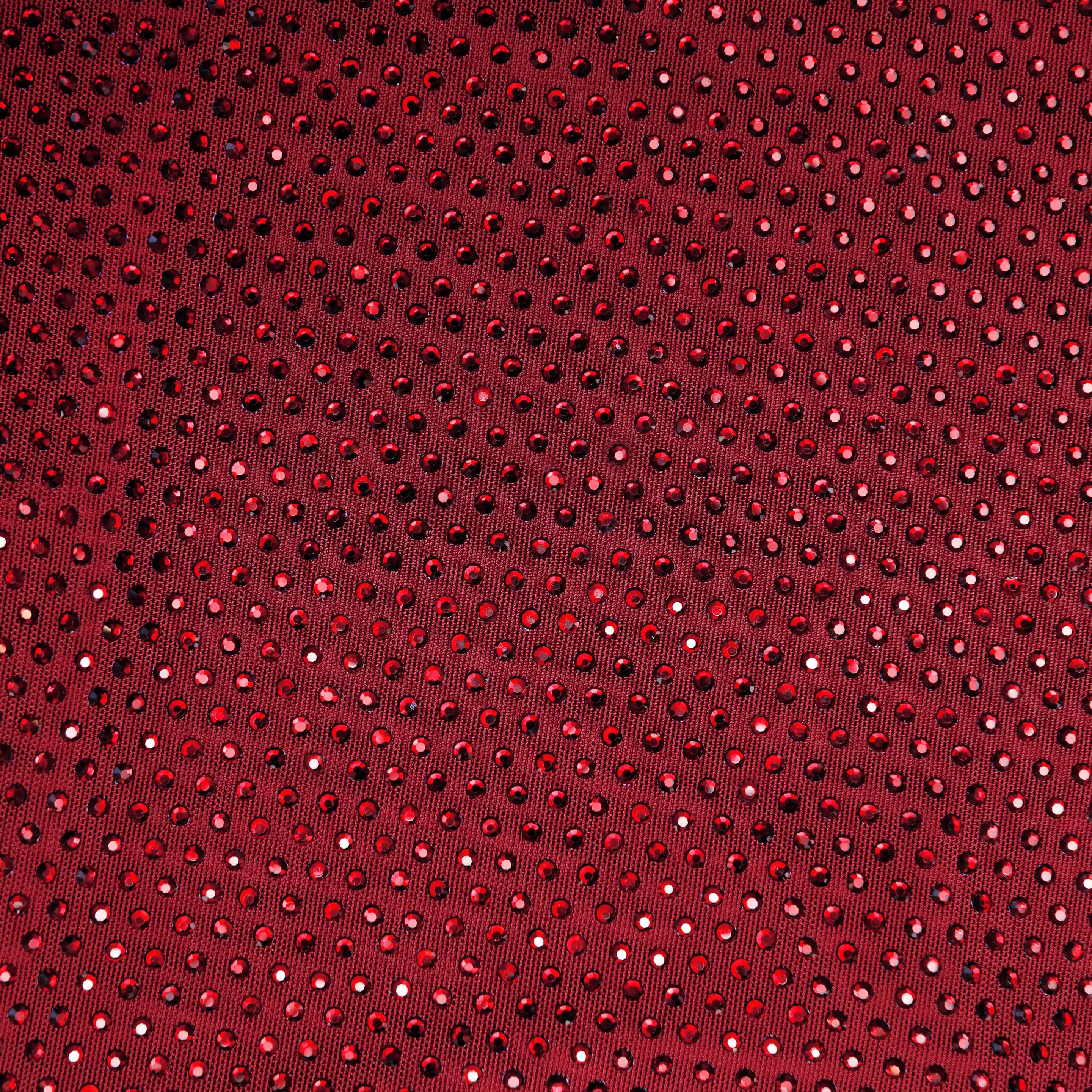 Burgundy Rhinestone Drape Top – self-portrait