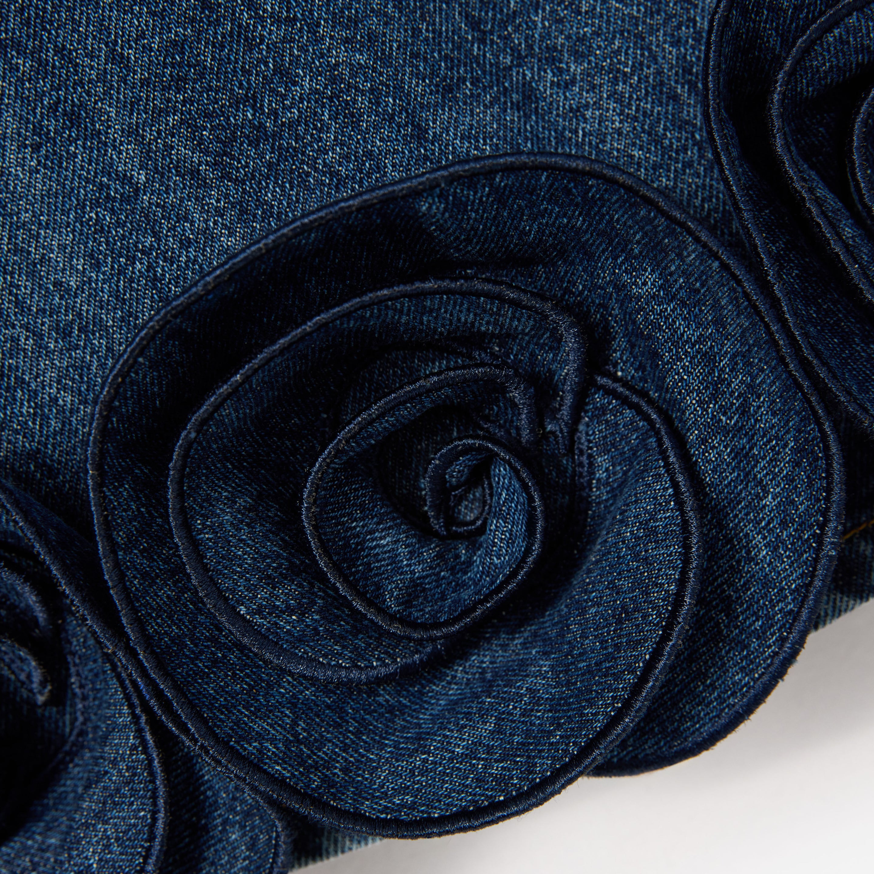 Denim Flower Dress – self-portrait